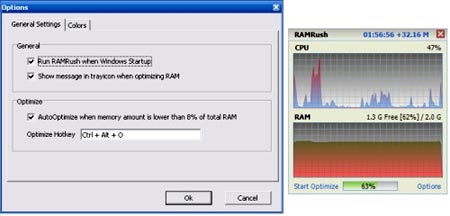 Cómo liberar memoria RAM con el programa "RAMRush"